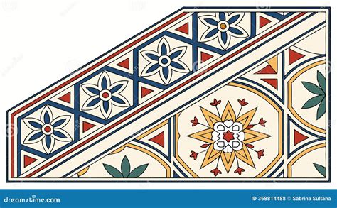 Tile Border Vector Inspired By Ottoman Tile Art 264277131