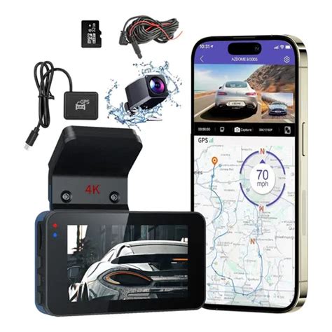 Cámara 70mai Dash Cam A800s Frontal Y Trasera 4k 140° Adas Gps Cuotas