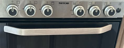 Thetford Brushed Nickelblack Cooker Knob Granthams Accessory Shop