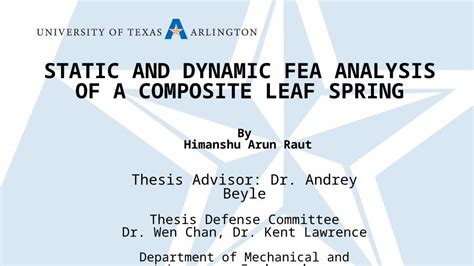 Pptx Static And Dynamic Analysis Of A Composite Leaf Spring Dokumen Tips