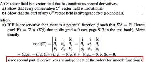 Irrotational Vector Field Line Integral In An Irrotational Vector
