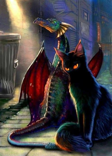 Majestic Cat With Yellow Eyes Cats And Dragons Green Dragon Cat Cat