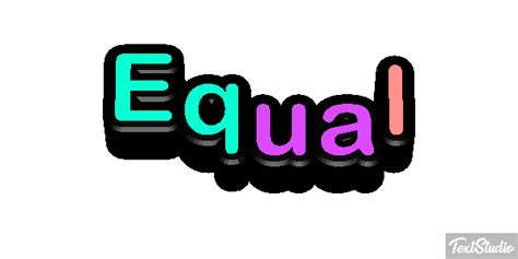 Equal Word Animated  Logo Designs