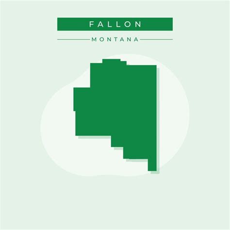 Vector Illustration Vector Of Fallon Map Montana Premium Vector