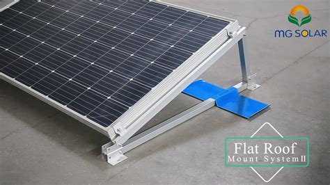 Commercial Solar Brackets Pv Panels Flat Rooftop Aluminum Mounting System Buy Solar Panel