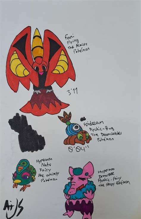 Fully Inked And Colored Fakemon From My Region Hypero Rfakemon