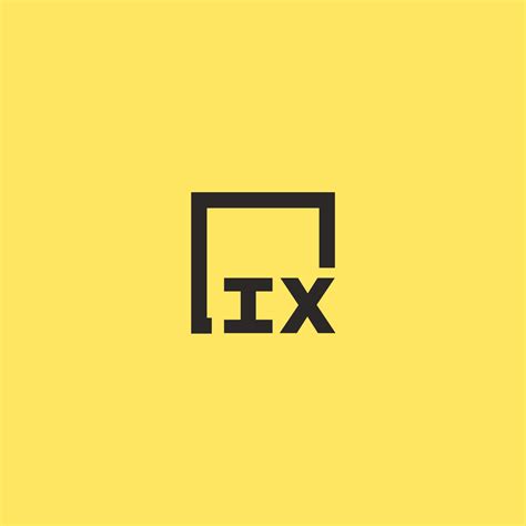 Ix Initial Monogram Logo With Square Style Design 14956716 Vector Art At Vecteezy