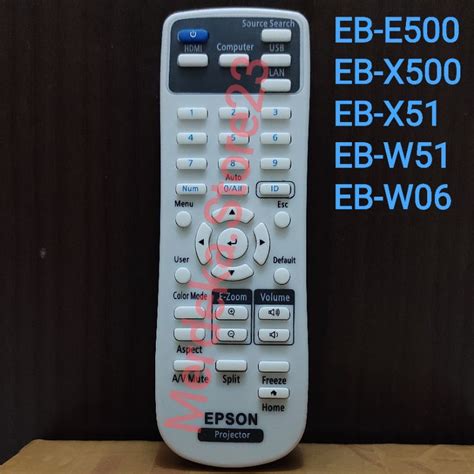 Jual Remote Epson Baru 100 For Epson Proyektor Eb E500eb X500eb X51