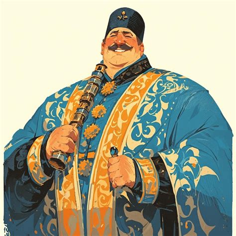 Premium Vector Kosovan Man In Traditional Kosovan Robe As A Performer