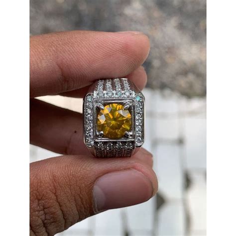 Jual Natural Batu Permata Berlian Diamond Eropa Kuning Shopee Indonesia