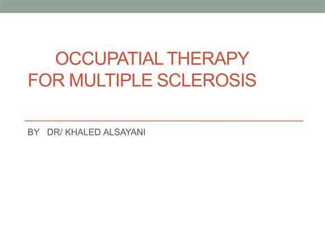 Ot For Multiple Sclerosis Pdf