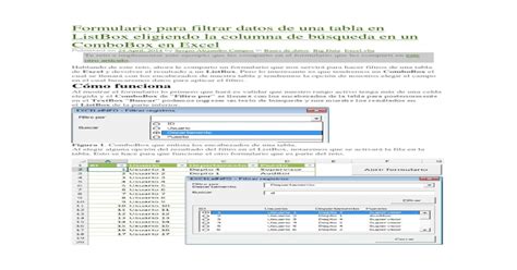 formulario para filtrar datos de una tabla en listbox [download pdf]