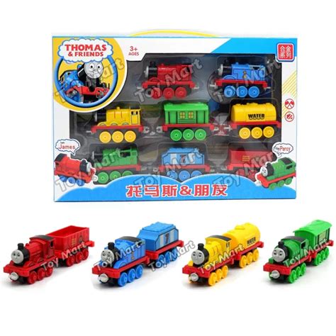 Thomas Friends Die Cast Alloy Metal Train 8 In 1 Toy Box Set Thomas