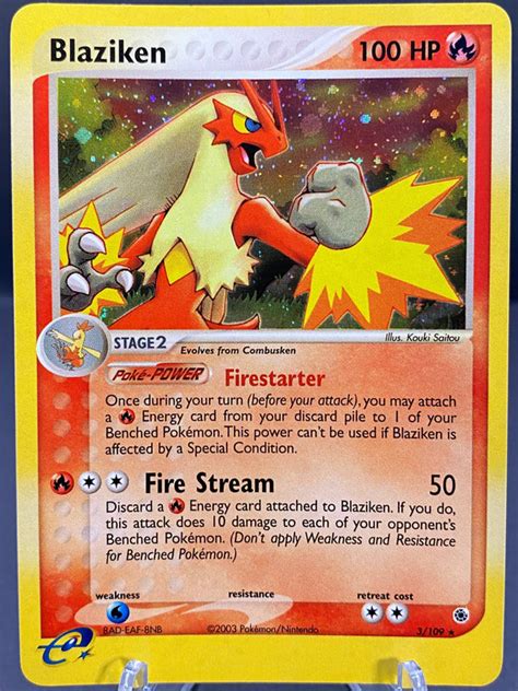 003109 Blaziken Ex Ruby And Sapphire Normal Holo Sparkwood