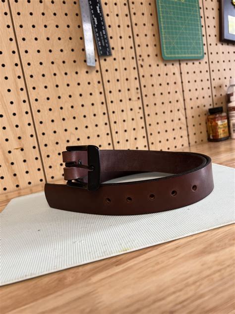 My First Leather Belt Rleathercraft