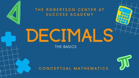 Decimals The Basics Youtube