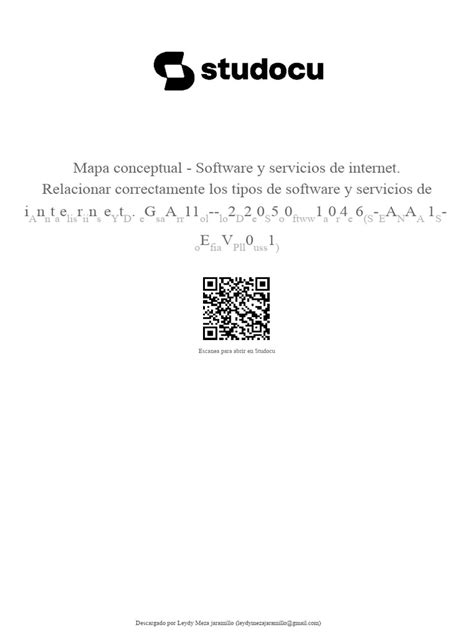 Mapa Conceptual Software Y Servicios De Internet Relacionar