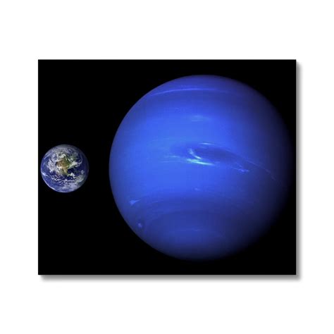 Neptune Earth Size Comparison Canvas
