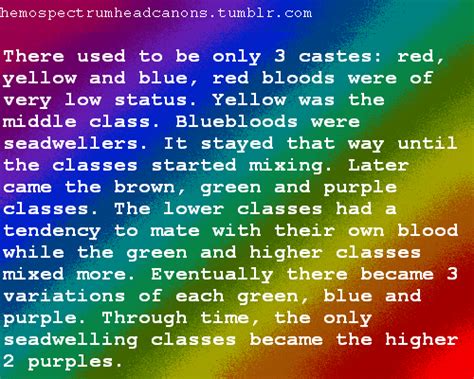 Hemospectrum Headcanons