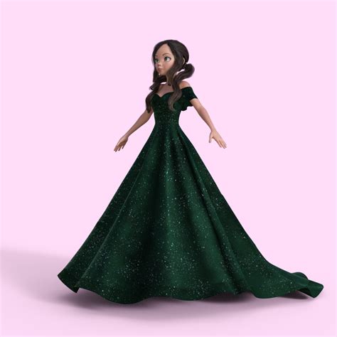 3d Princess Character Rigged Model Turbosquid 2020529