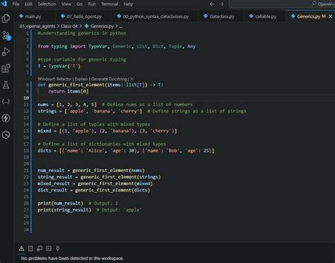 Python Generics Typehints Cleancode Softwaredevelopment Codetips