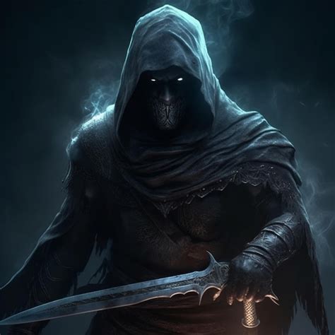 Premium Photo Assassin In The Dark