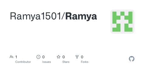 GitHub Ramya1501 Ramya