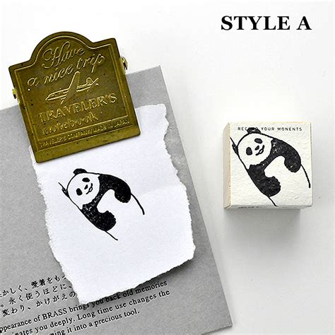 Panda Wooden Stamps Pandas Daily Life Rubber Stamps Original Design