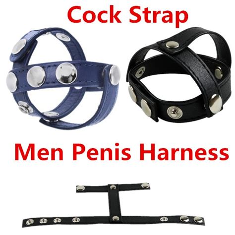 Big Men Time Delay Toy Cock And Ball Harness Leather Cockring Sex Ring
