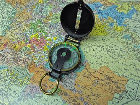 Kompass Karta Navigering Gratis Foto På Pixabay