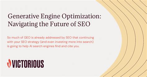Generative Engine Optimization The Future Of Ai Seo Victorious