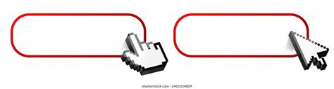 Click Cursor Button Computer Mouse Pointer Stock Vector Royalty Free