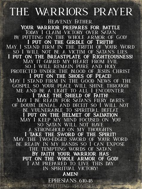 Warrior Of God Prayer Metal Print On Reclaimed Wood Frame Armor Of God