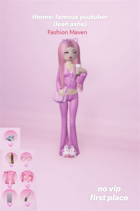 No Vip [first Place] Dress To Impress Famous Youtuber Leah Ashe