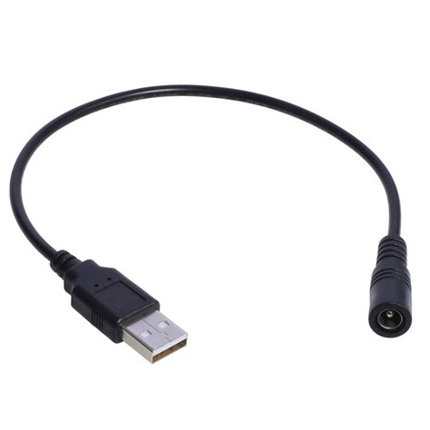 Qisuw Usb To Dc V Power Cable Cord Usb Male To X Mm Female Dc V Power Supply Plug Barrel