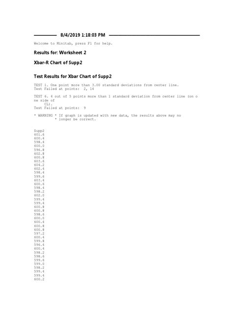 All Chart Minitab Practice Pdf Moving Average Standard Deviation