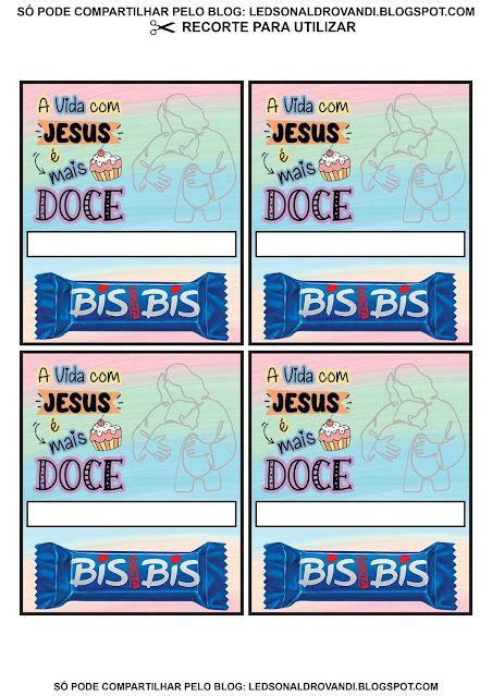 Lembrancinha Com Bis Igreja Imprimir
