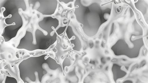 Intricate Network Of White Shapes Connected By Thin Lines Symbolizing