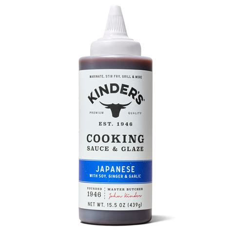 Kinders Japanese Bbq Cooking Sauce And Glaze 155 Oz Squeeze Bottle