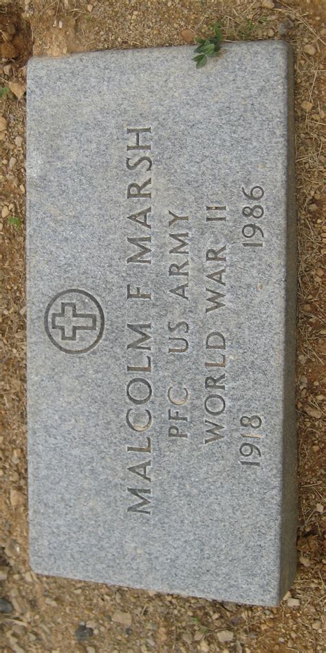 Malcolm F Marsh 1918 1986 Find A Grave Memorial