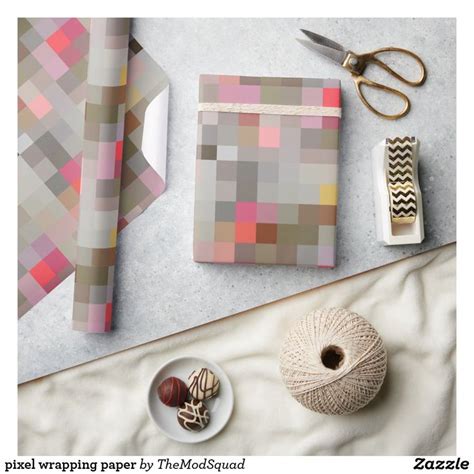 Pixel Wrapping Paper Zazzle Wrapping Paper Custom Wrapping Paper