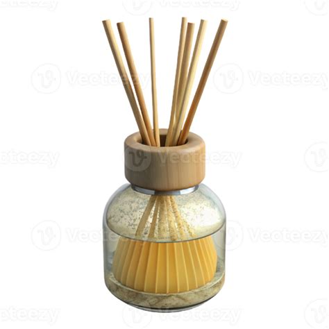 Wonderful Modern Glass Jar Diffuser With Reed Sticks Isolated High