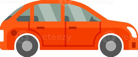 Car Flat Red Color Icon 18927045 Png