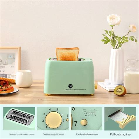 800w Stainless Steel Electric Toaster Household Au Grandado