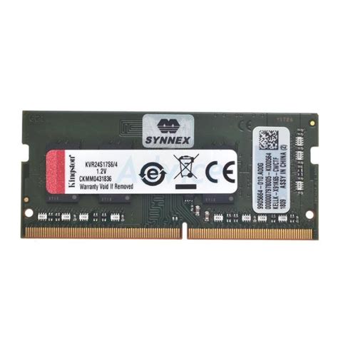 Ram Ddr4 2400 Nb 4gb Kingston Ingram Synnex Th