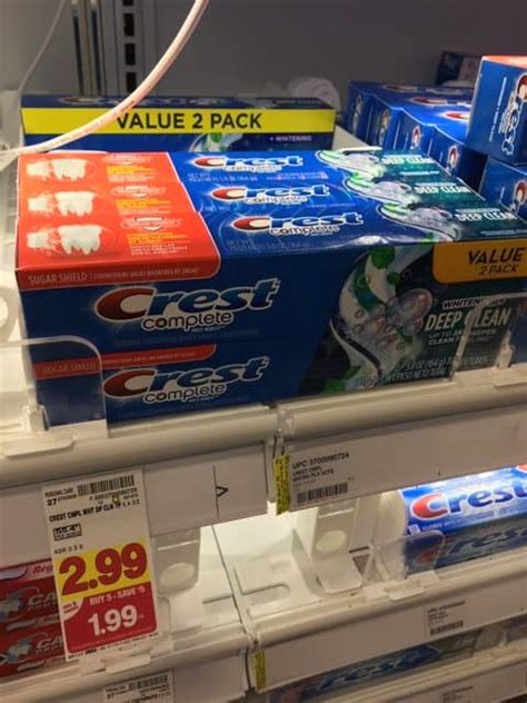 Kroger Free Crest Twin Pack Toothpaste