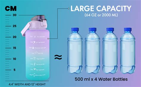 Mint Berry 64 Ozhalf Gallon Water Bottle Jug Motivational