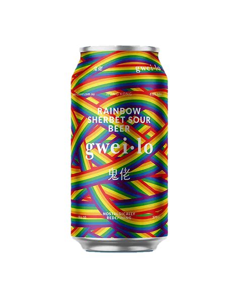 Buy Gweilo Rainbow Sherbet Sour Can 375ml Online Lowest Price