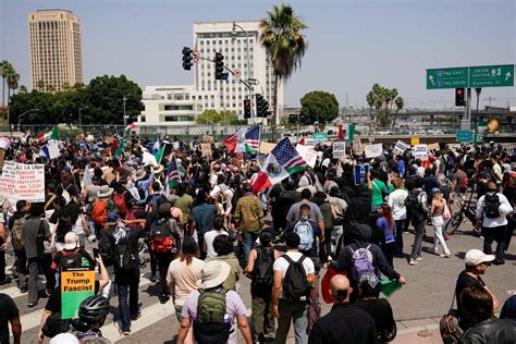 Photos Los Angeles Anti Ice Protests Continue On Monday June 9
