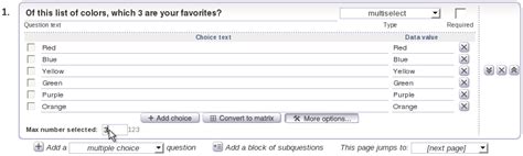 Plum Survey Documentation Adding Questions